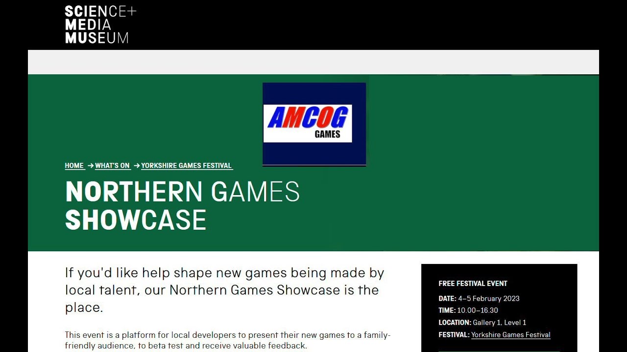 Yorkshire Games Festival : Northern Games Showcase - YouTube