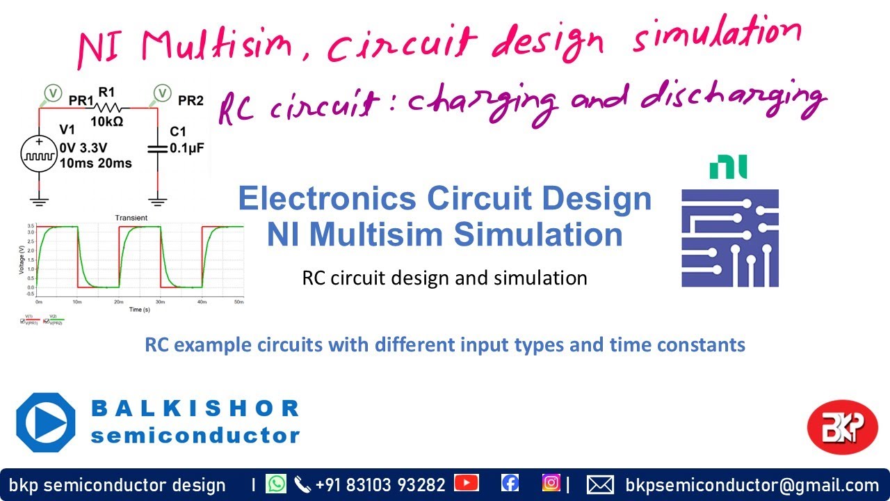008: RC circuit design and simulation in Multisim - YouTube