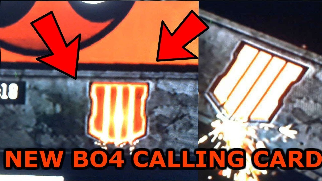 Call of duty black ops lll |NEW BO 4 CALLING CARD!!!!! - YouTube
