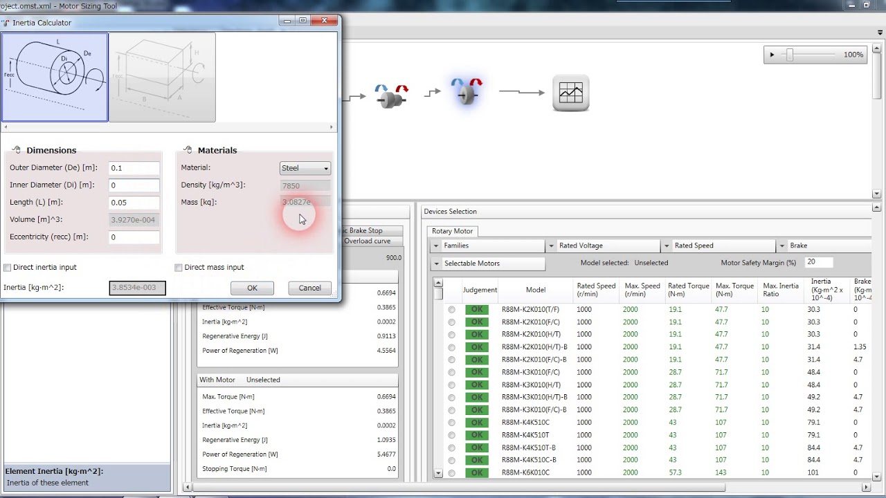 Omron Servo Sizing Software ( 1S servo plus G5 servo) - YouTube