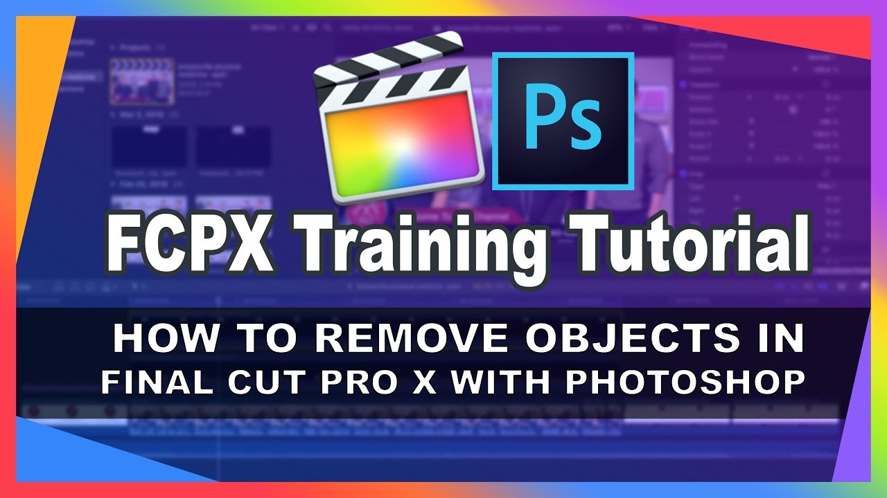 How to Remove Objects in Final Cut Pro X with Photoshop - YouTube