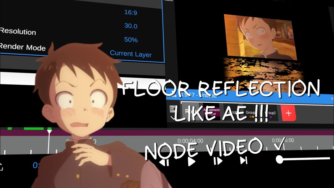 Tutorial 3d Floor Reflection Like After Effect On Node Video 😱 - YouTube