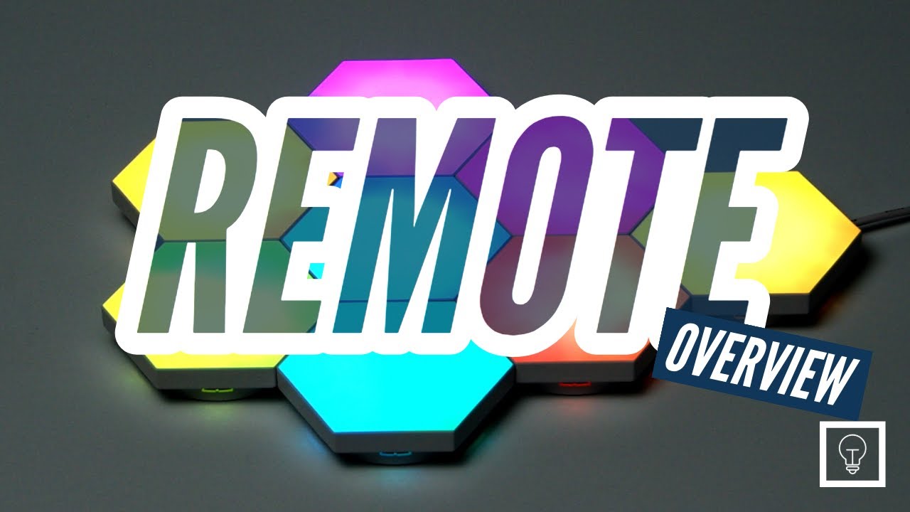 BrightLux® Lighting 4 in. Smart Color Flow Hexagon Lights (8 Pack) | Remote Overview - YouTube