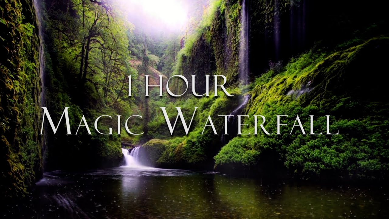 Magic Waterfall | Soft Rain | Gentle Birdsongs | Nature Sounds ...