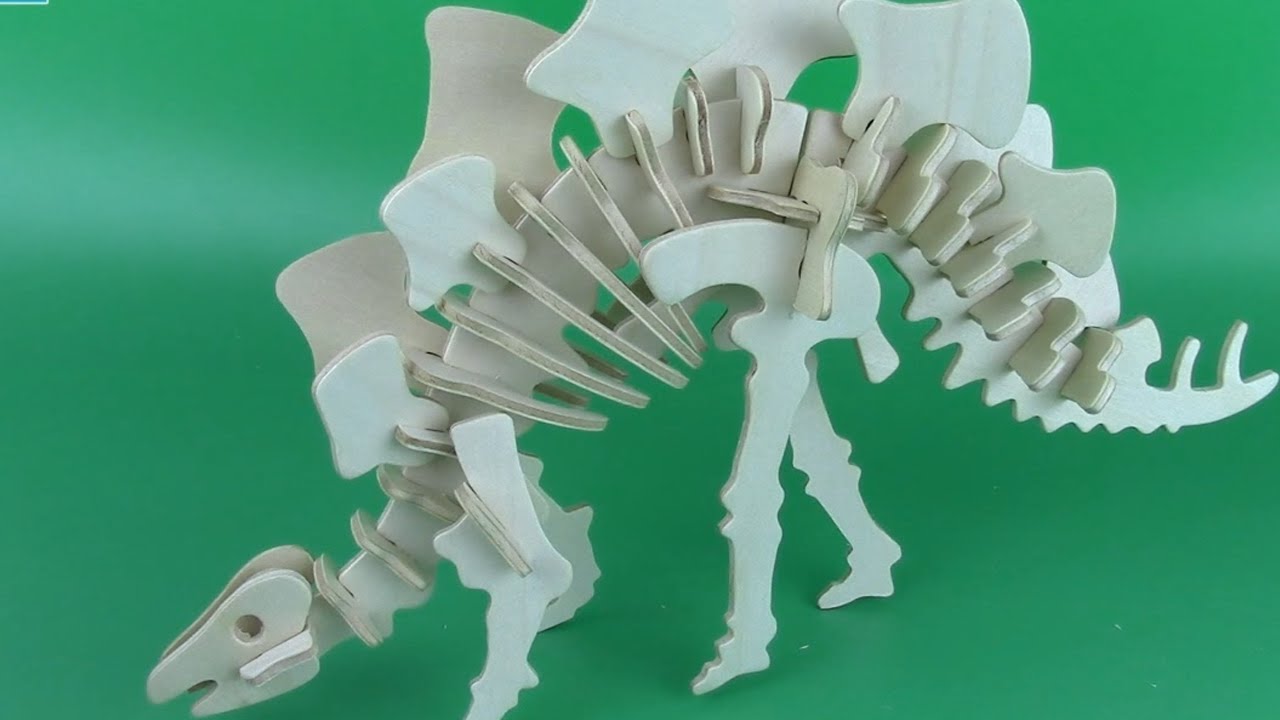 HOW TO MAKE A WOODEN DINO STEGOSAURUS! TOY FOR KIDS! - YouTube