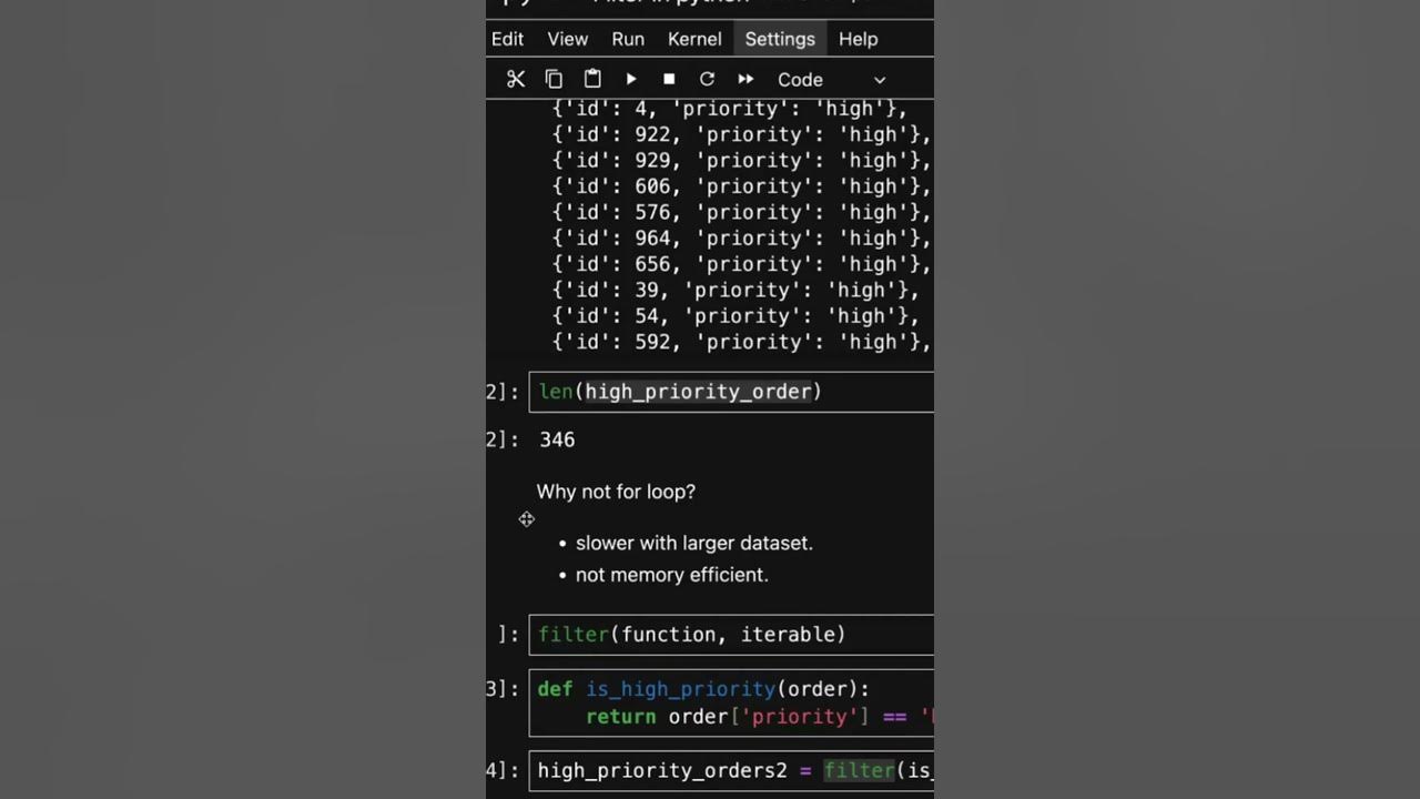 Why Filters In Python Is Memory Efficient Codingtutorials Pythonfilterfunction Youtube