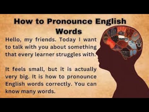How to Pronounce English Words Correctly || Graded Reader || Improve ...