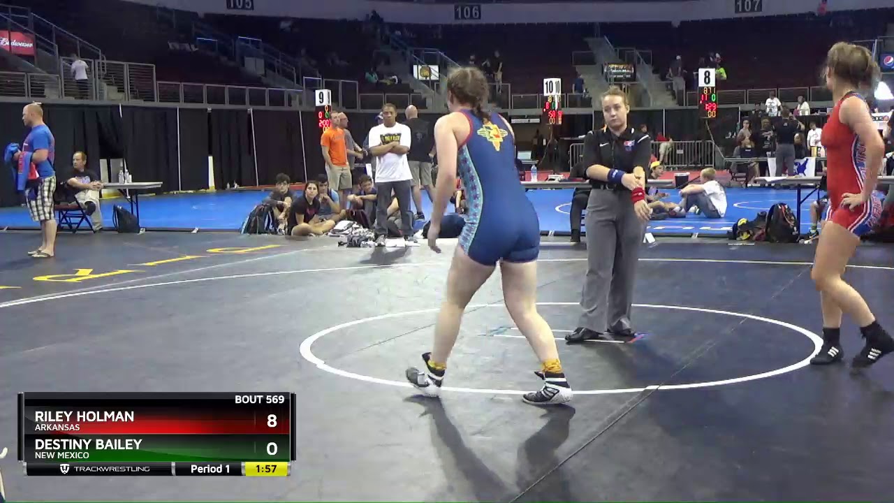 Girls Div. III 125-132 Riley Holman Arkansas Vs Destiny Bailey New ...
