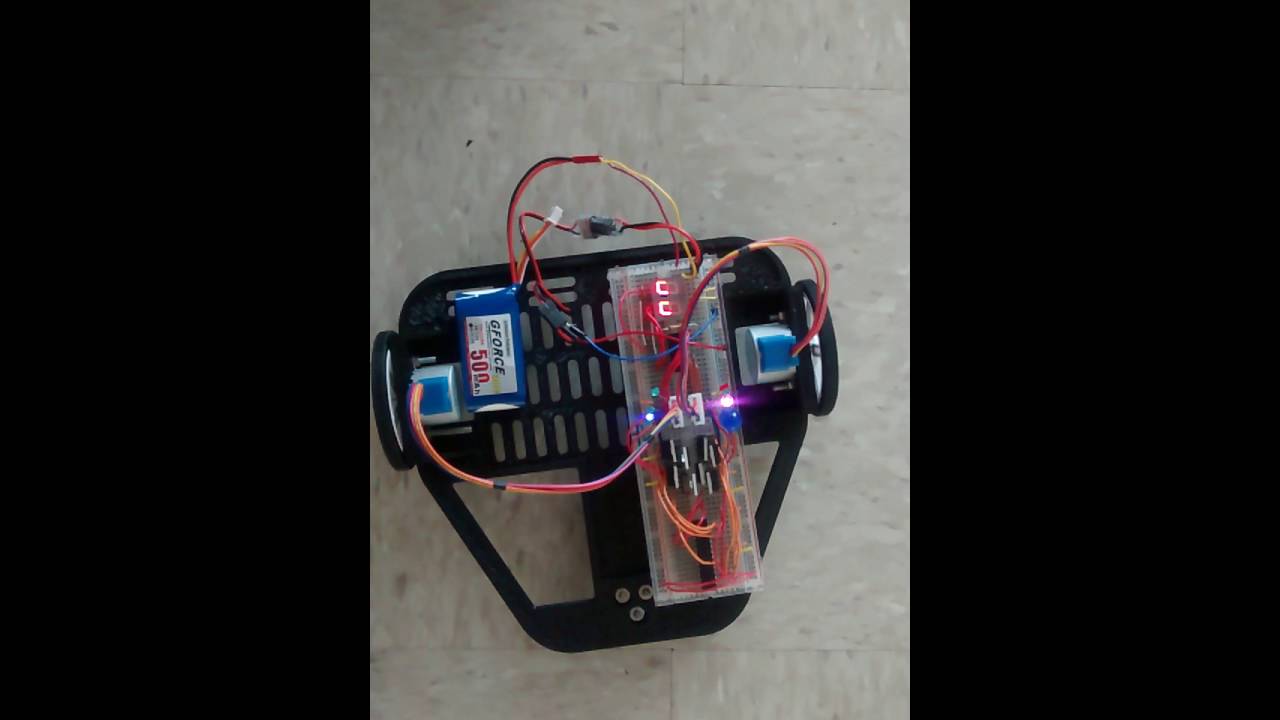 Diff drive robot with stepper motors zero turn - YouTube