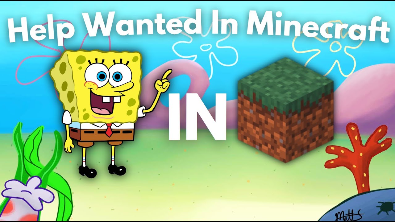 Spongebob In Minecraft - Help Wanted - YouTube