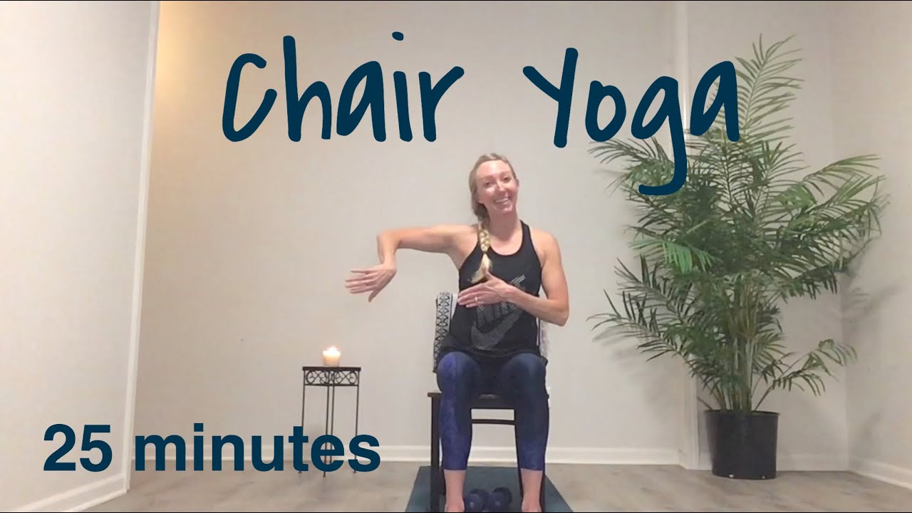 25 minute chair yoga - YouTube
