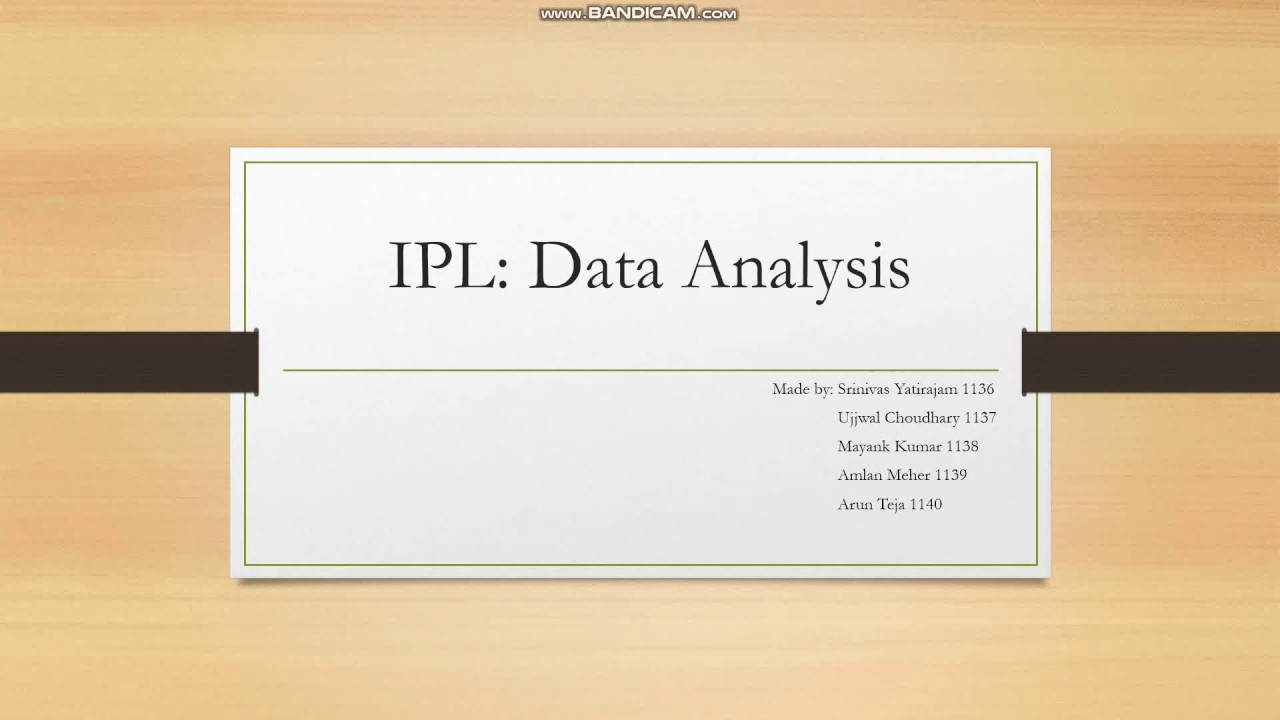 Building an IPL Team Using SQL | IIM BG | ITP | Group A8 - YouTube