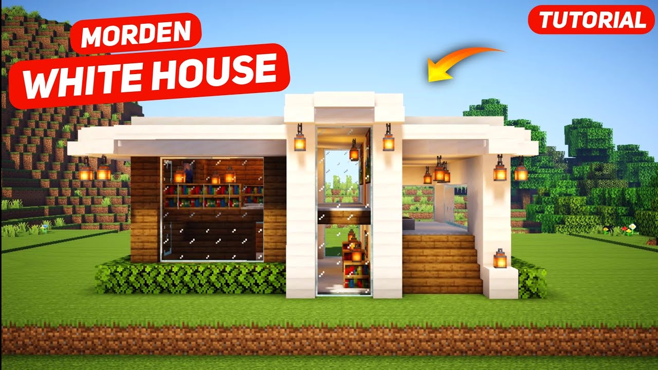 Easy Morden White House Tutorial In Minecraft | #Minecraft #Tutorial ...