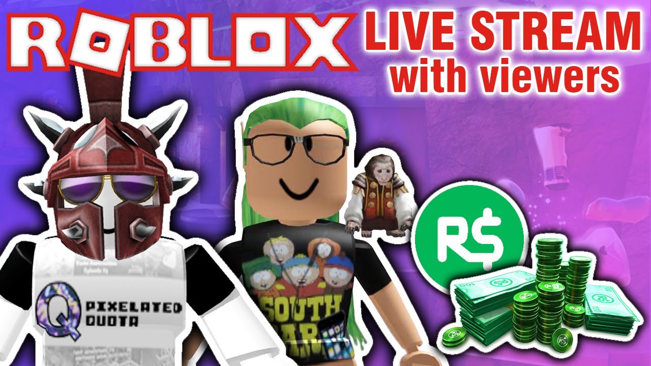 🔴 ROBLOX LIVE STREAM & ROBUX GIVEAWAY! 🔴 Playing PHANTOM FORCES, SPEED ...