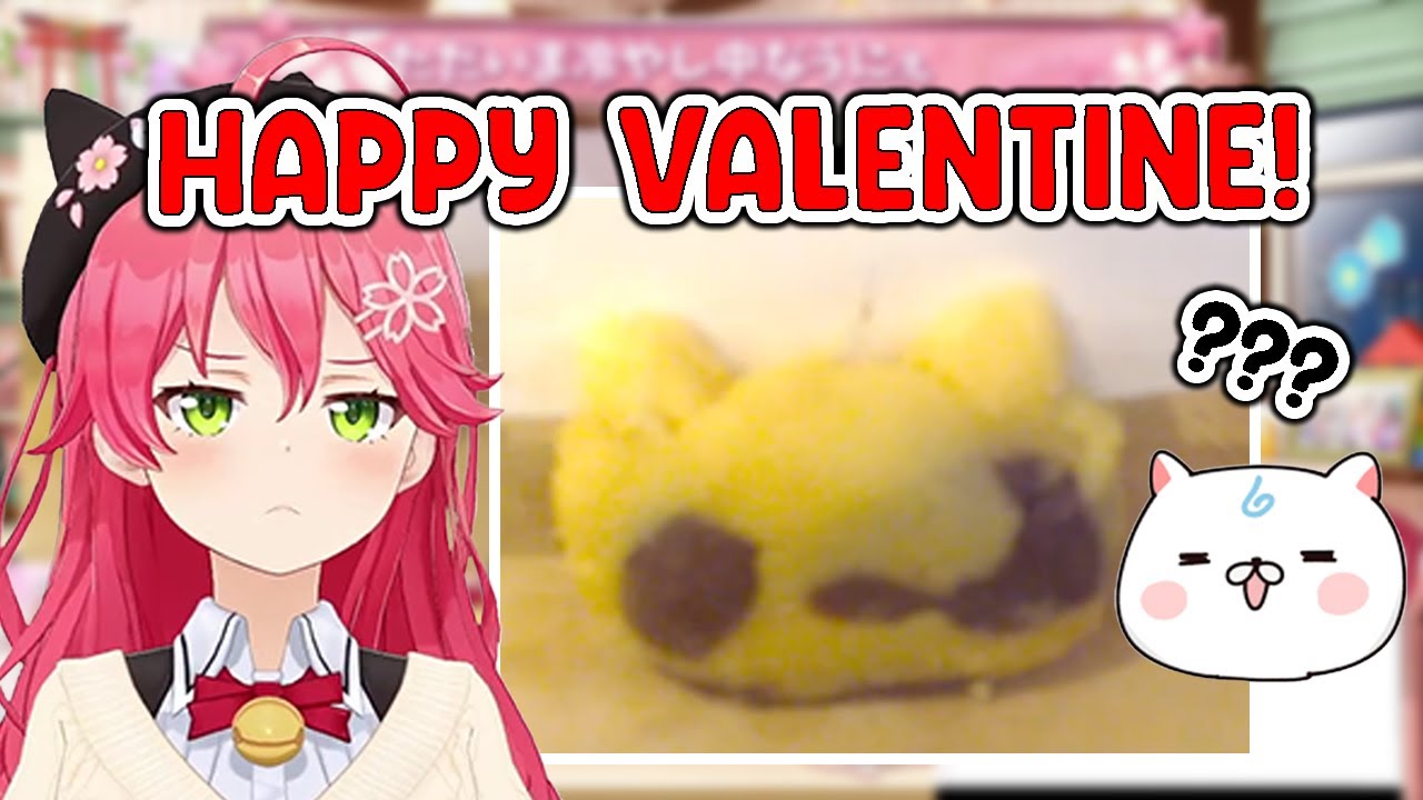 Miko cooks Mikopi's face-shaped cookie for Valentine's Day, but ...