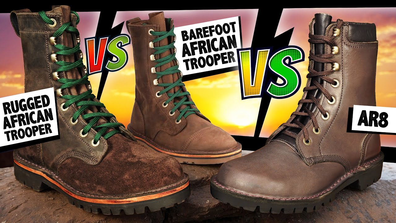 Rugged African Trooper VS AR8 VS Barefoot African Trooper // Rose Anvil ...