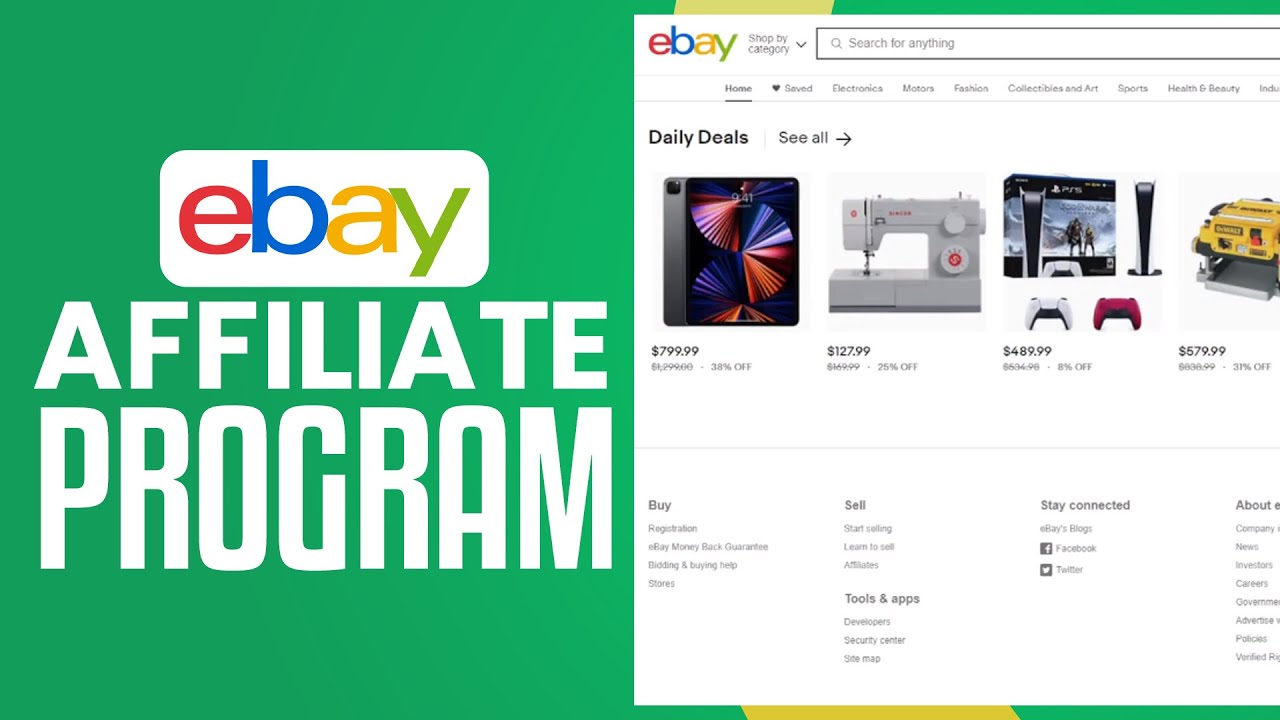 eBay Affiliate Program Tutorial 2025 | How To Make Money From eBay ...