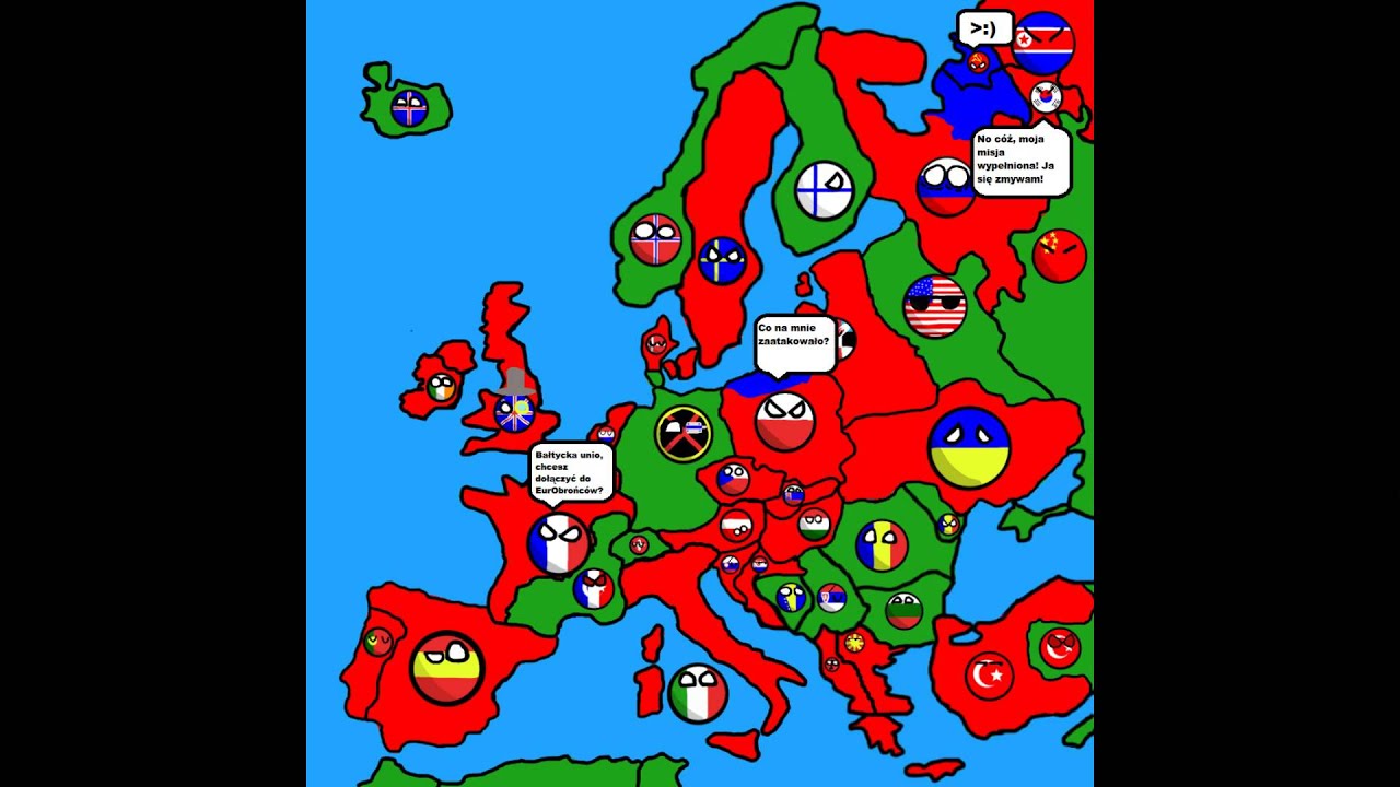Alternatywna Przyszłość Europy w CountryBalls! #2 Za dużo wojen! [Eng ...
