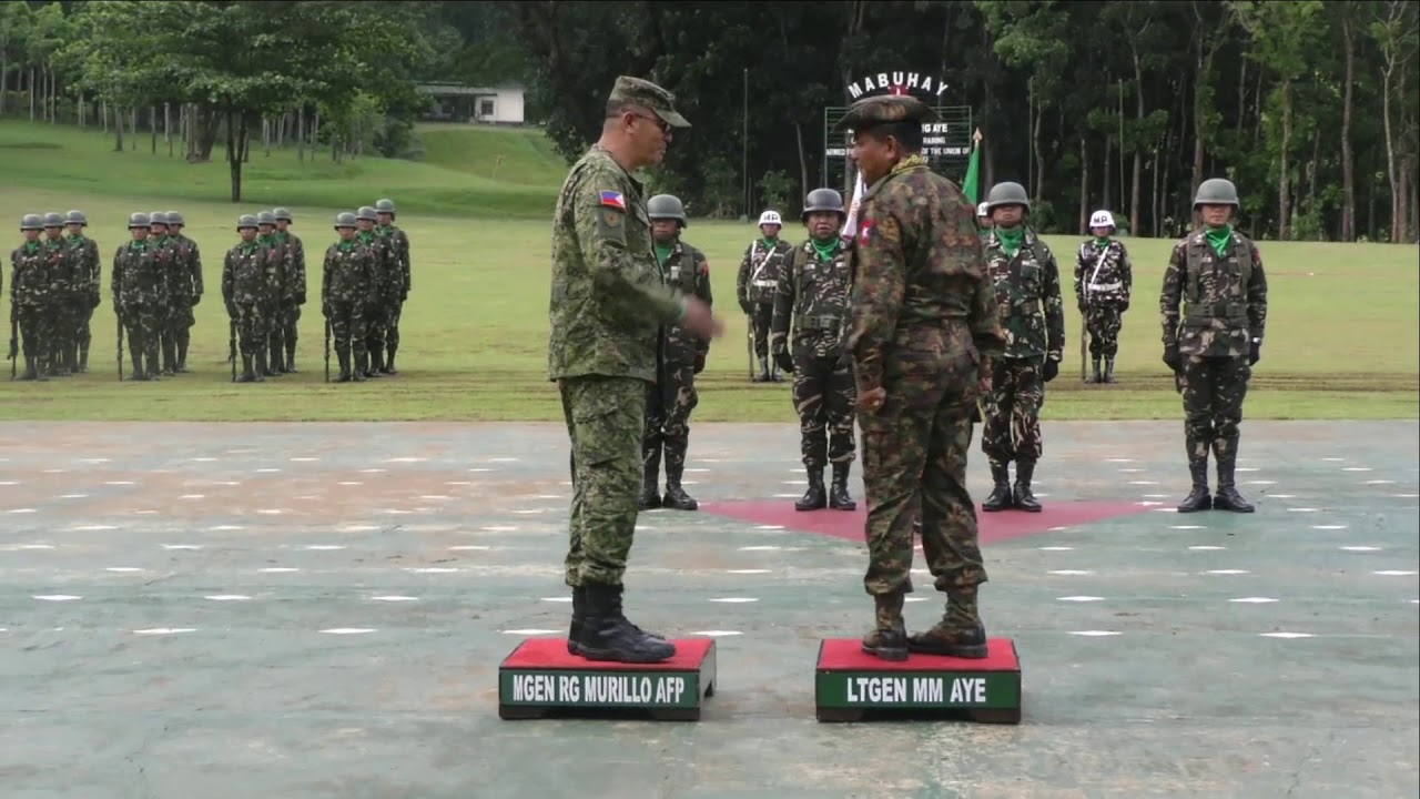 VISIT OF LTGEN MAUNG MAUNG AYE AT 1ST INFANTRY DIVISION, PA - YouTube