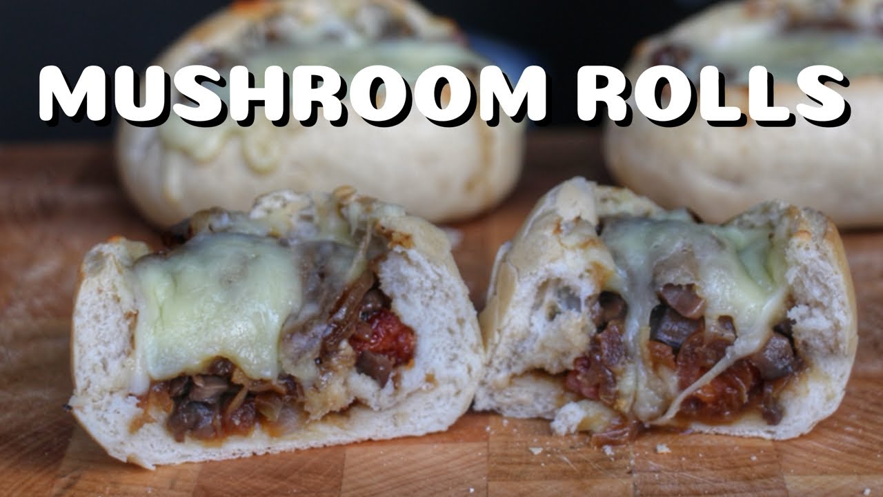 GRILLED MUSHROOM ROLLS - BBQ-SNACK STUFFED with CREAMY SAUCE and BACON ...