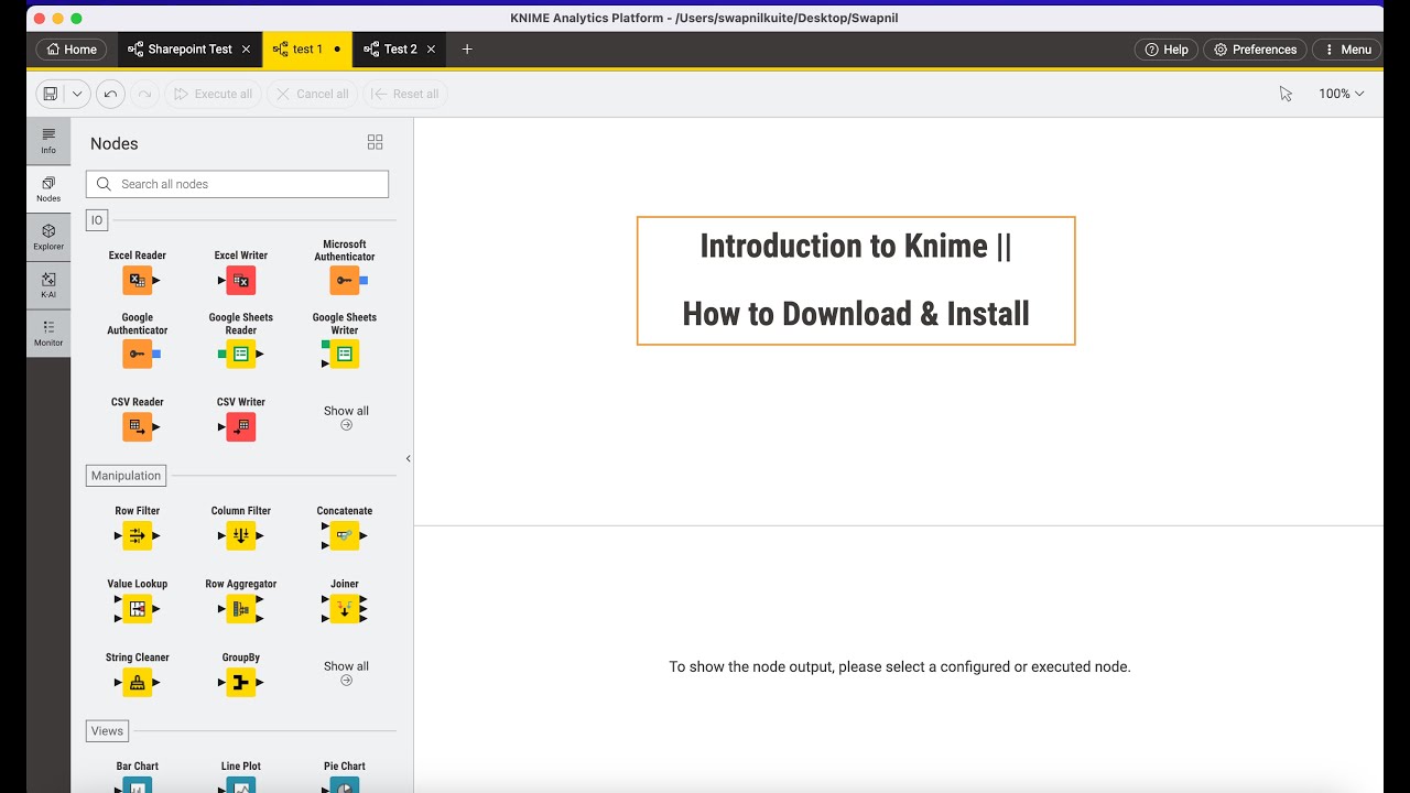 Knime Overview for beginers | How to Install Knime in PC - YouTube