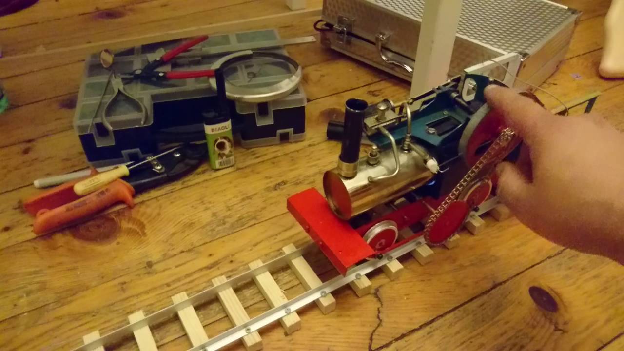 DIY Live steam locomotive RC test - YouTube