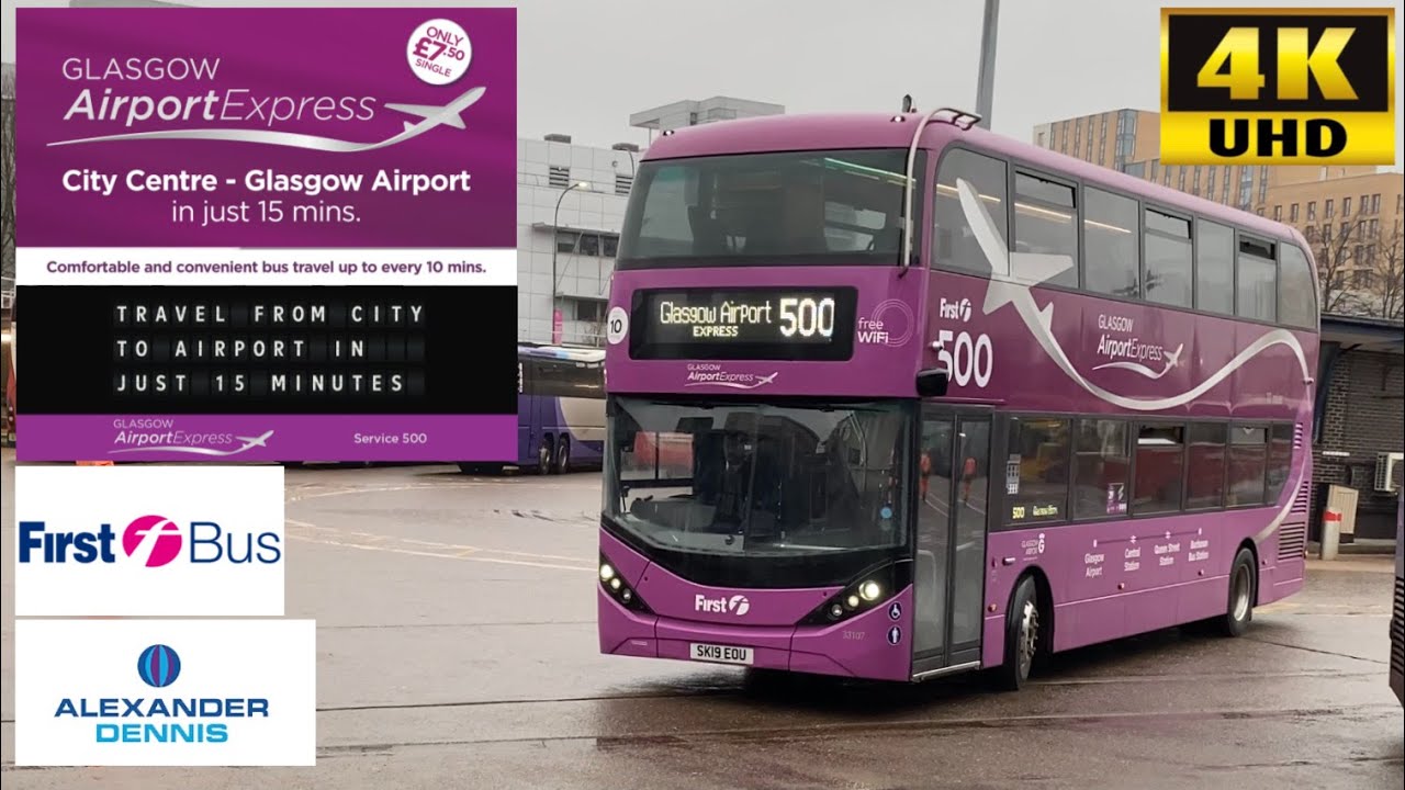 [FirstBus: 500 City Centre to Glasgow Airport] Alexander Dennis ...