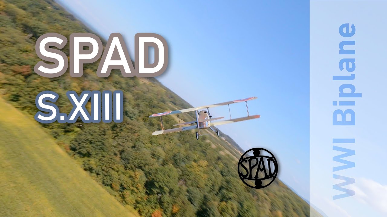 RC model SPAD S.XIII WWI Biplane - YouTube