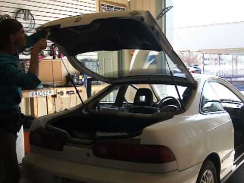 Back Glass Prep (Acura Integra Window Tint Part 1) - YouTube