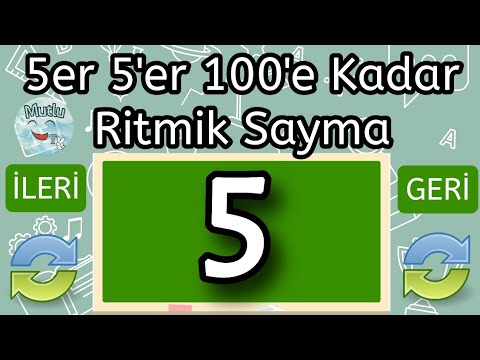 5'er 5'er 100'e Kadar İleri Geri Ritmik Sayma - Sayı Sayma Çizgi Film - Çocuklar İçin Eğitici Video