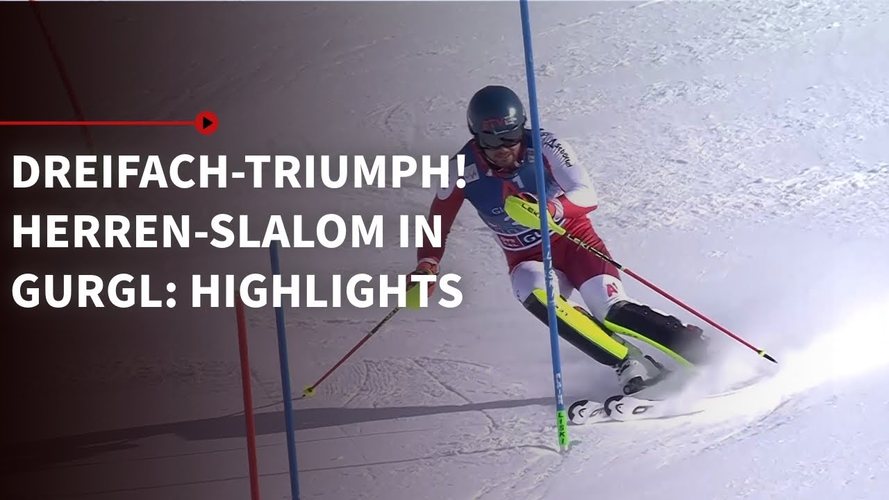 Dreifach-Triumph! Weltcup-Slalom der Herren in Gurgl: Highlights - YouTube
