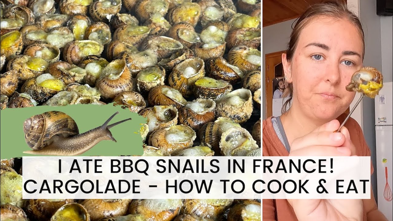 I ATE BBQ SNAILS IN FRANCE! Cargolade - How To Cook & Eat Escargot! How ...
