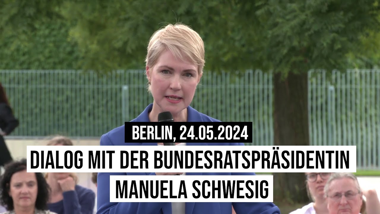 24.05.2024 Berlin Demokratiefest Bundesratspräsidentin Manuela Schwesig ...