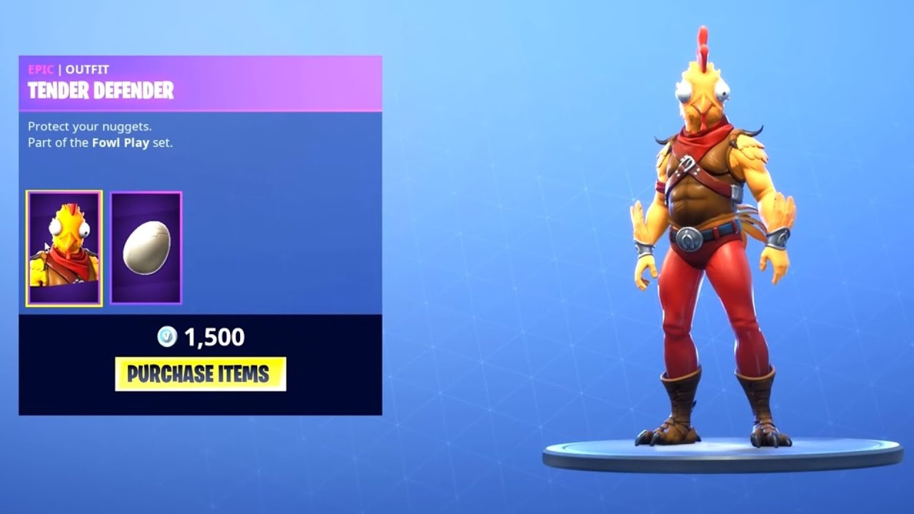 Tender Defender Back in the item shop !!!!! - YouTube