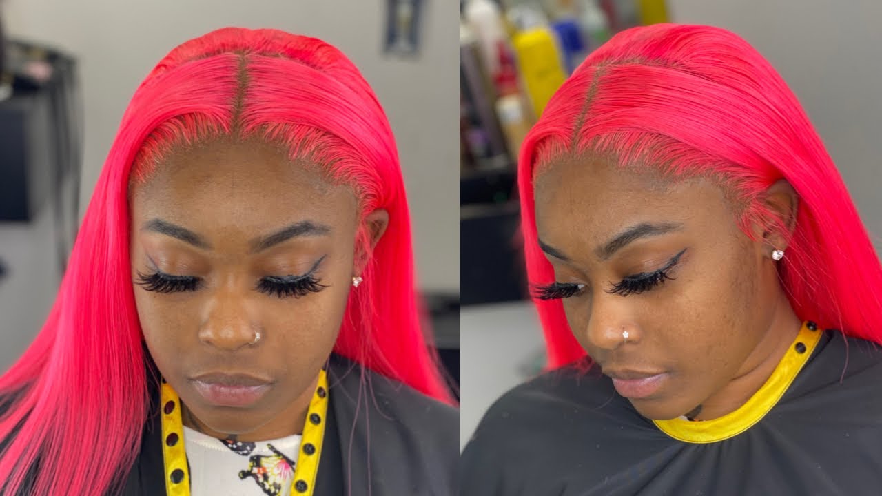 Pink Hair 💕💗 | Frontal Wig Install + Tips🔥 | Best Colored Hair Install ...