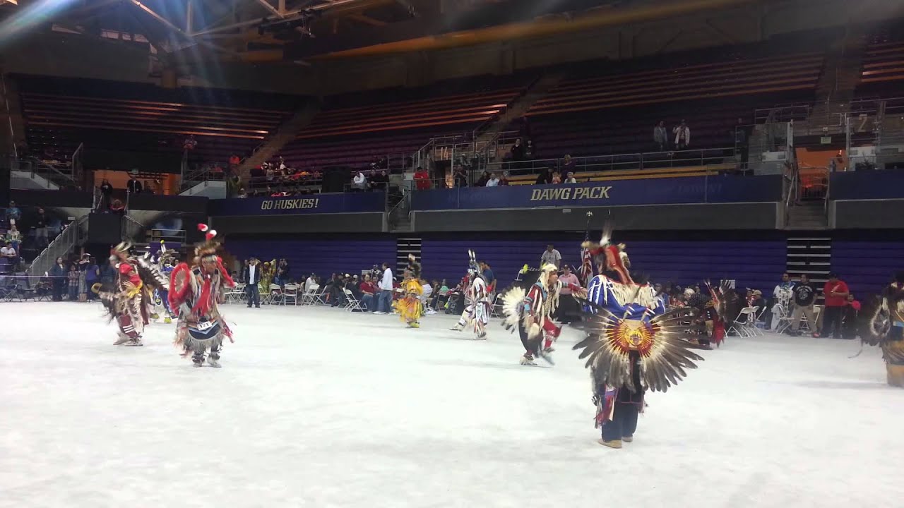 UW Pow Wow 2013 Golden Age Men's Traditional - YouTube