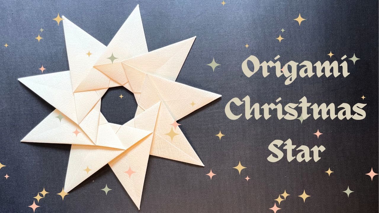 Origami 9 Point Star Step by Step Tutorial | Paper Christmas Star for ...