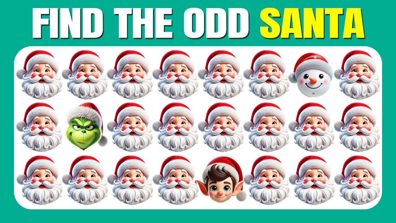 Find the ODD One Out - Christmas Edition 🎄🎅⛄️ | Easy, Medium, Hard ...
