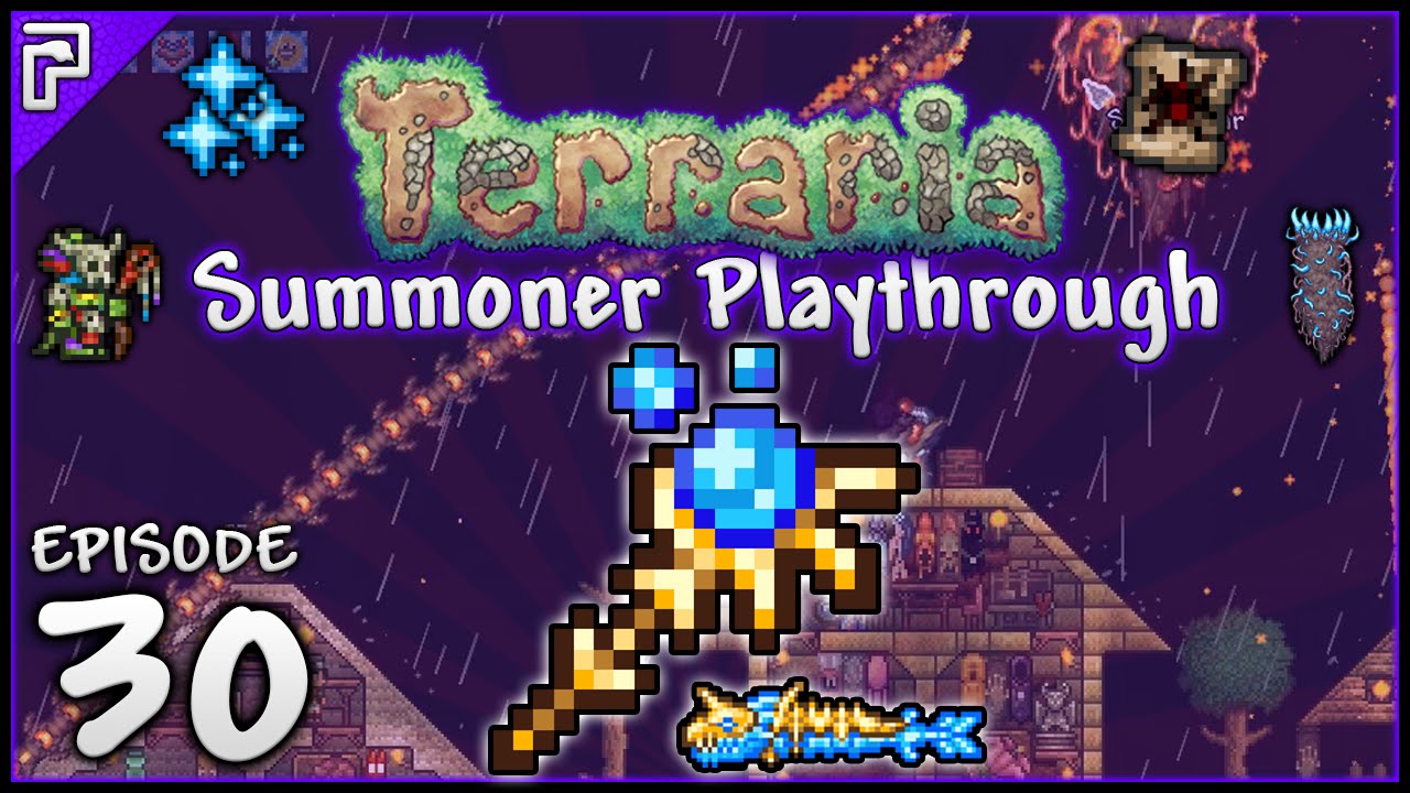 Terraria 1.3.2 Summoner Playthrough | Stardust Dragon & Celestial ...