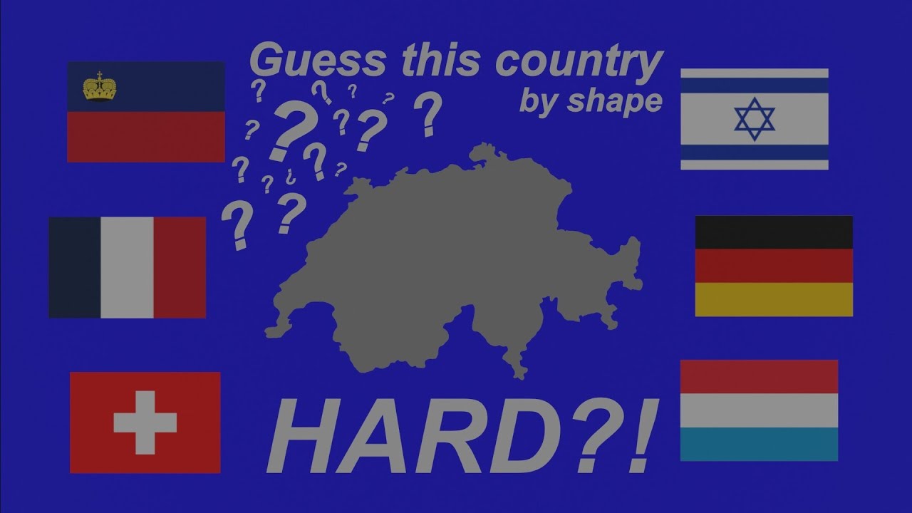 Guess this countries by shape. (hard?!) - YouTube