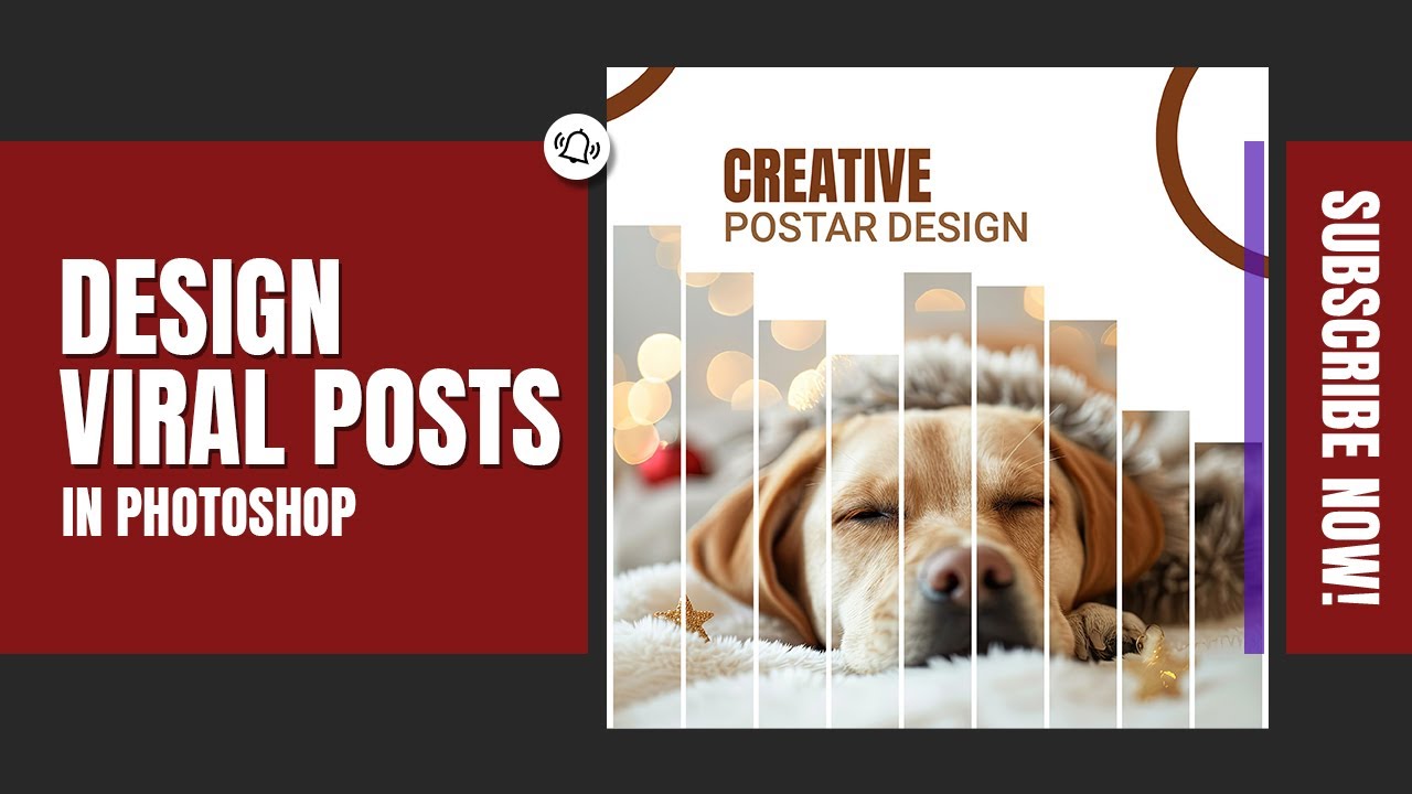 How to Design Creative Social Media Posts in Photoshop | Step-by-Step ...