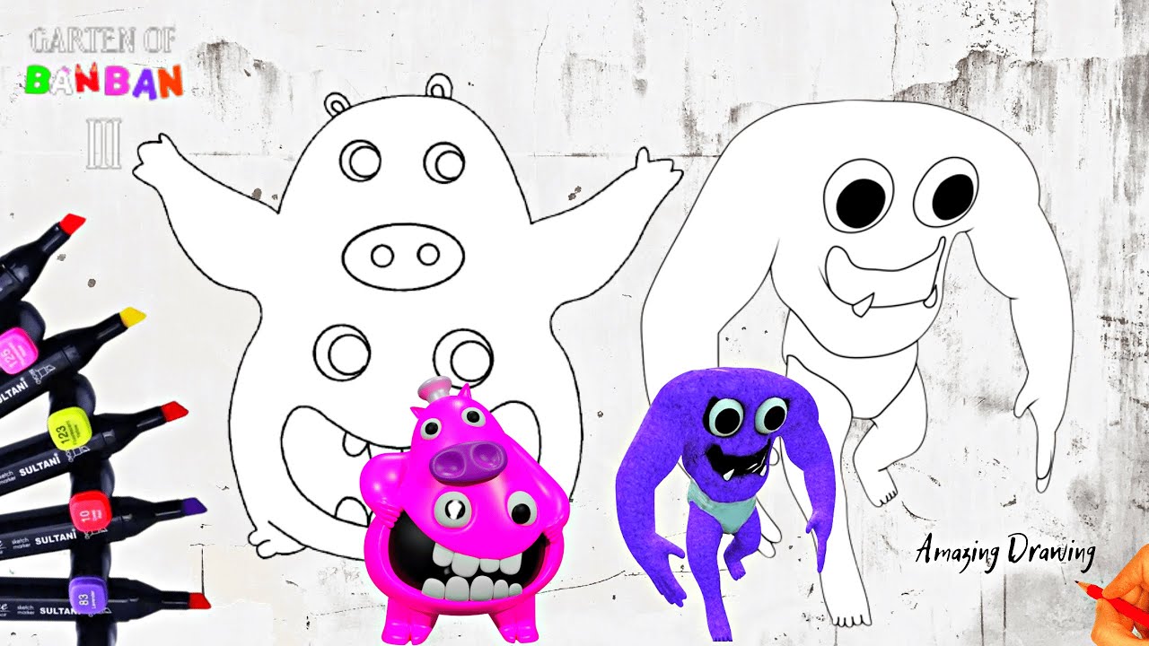 How to color easy Garten of Banban 3 #Part 3 / How to Color Banban 3 ...