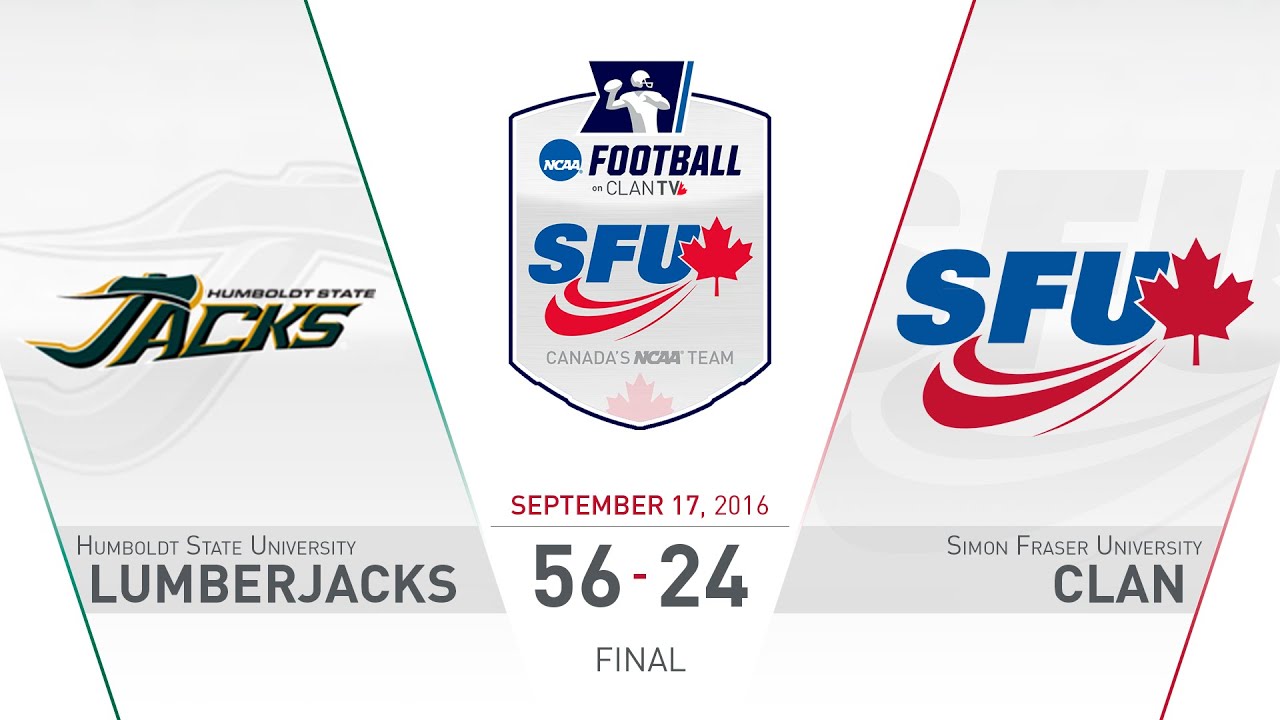 SFU Clan Football: SFU vs. HSU - September 17, 2016 - YouTube