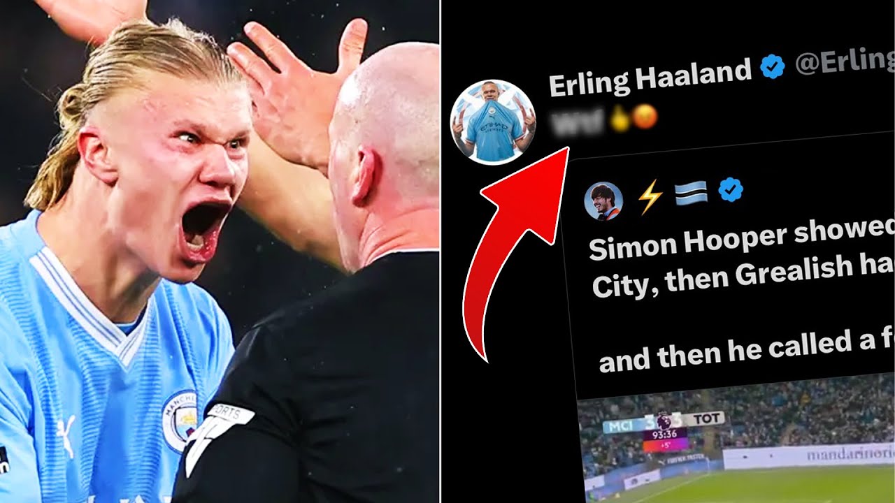 ERLING HAALAND destroyed SIMON HOOPER afer MAN CITY TOTTENHAM match ...