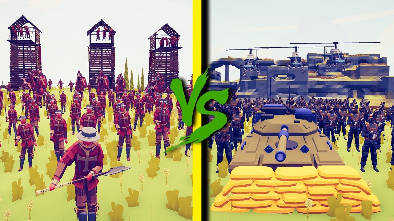 MODERN ARMY vs MEDIEVAL ARMY - Totally Accurate Battle Simulator TABS ...