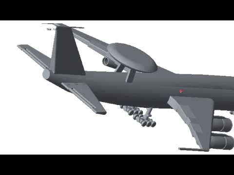 Boeing E3 Sentry CAD Animation 1 - YouTube
