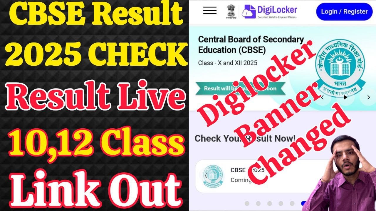 🔴Cbse Board 10/12 Class Result Live Announced |Digilocker Banner ...