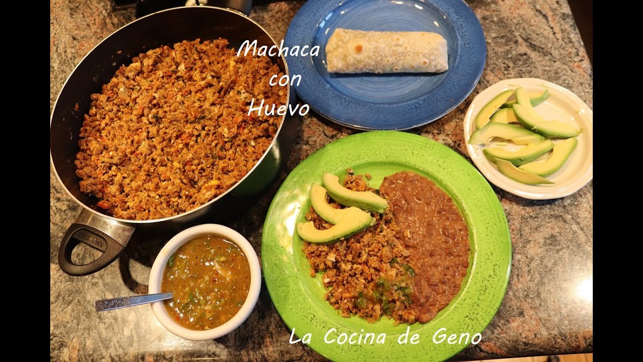 Como Hacer Machaca de Carne Seca con Huevo Facil y Deliciosa #machaca # ...