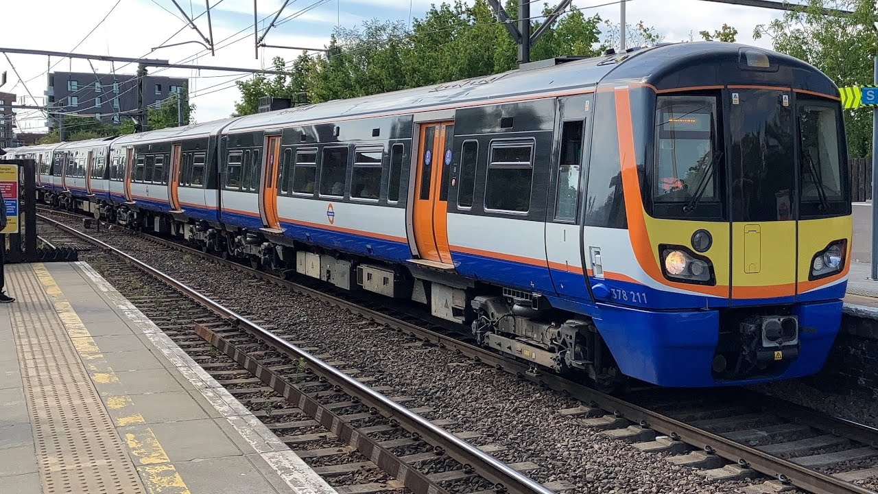 378211 London Overground Arriving Camden Road railway station - YouTube