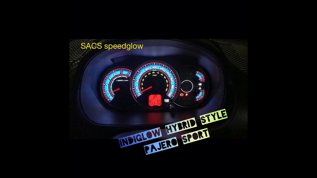 Custom speedometer Pajero sport #indiglowpajero #indiglopajero # ...